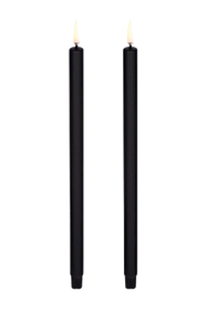 Uyuni LED Kruunukynttil t UYUNI 1 3x27 8 Cm 2 pakk Musta