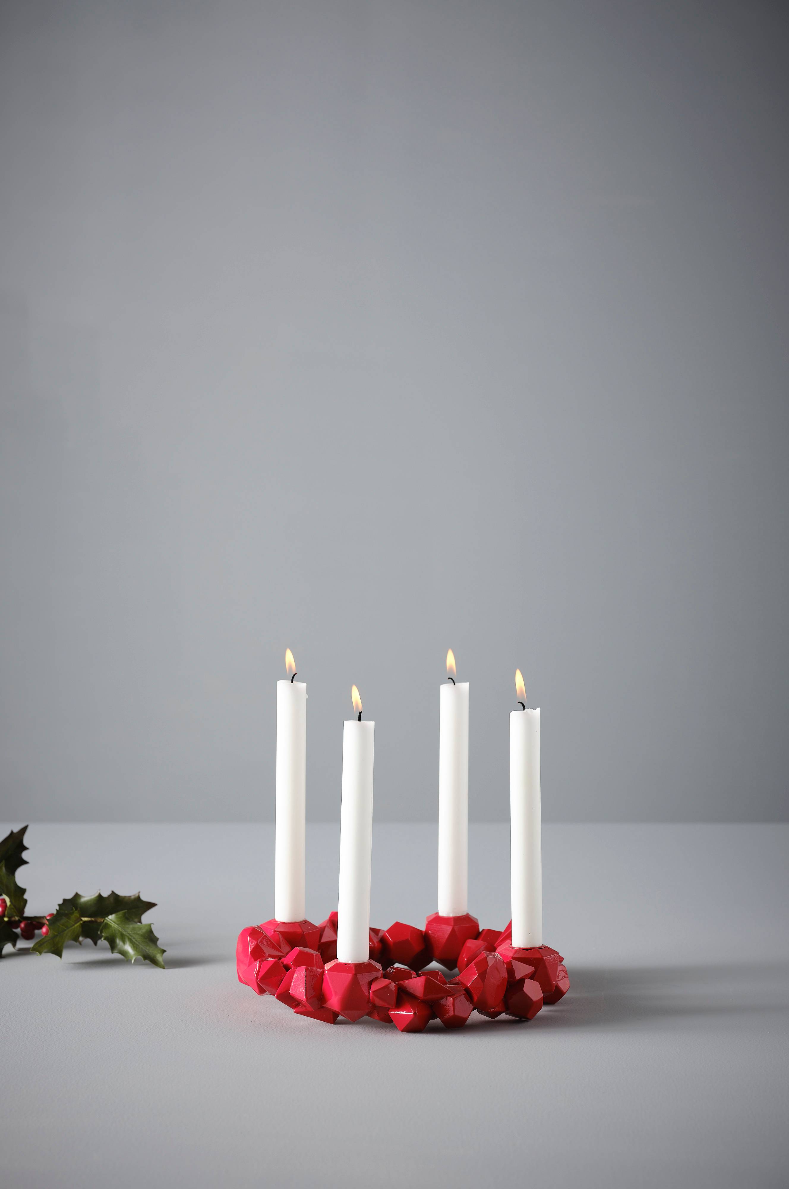 SPARKLE ljusstake - Röd - Dekoration | Jotex