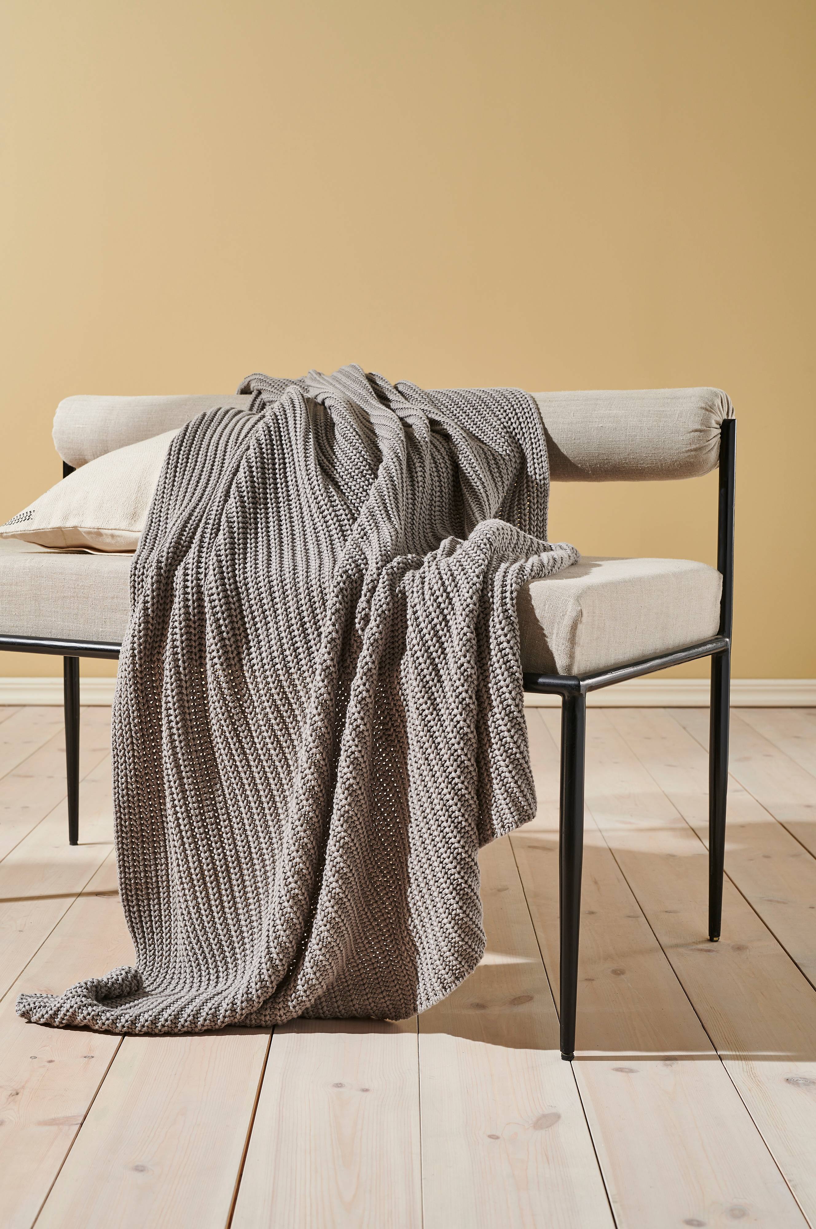 EDLA pledd - økologisk - Grå - Puter & pledd | Jotex