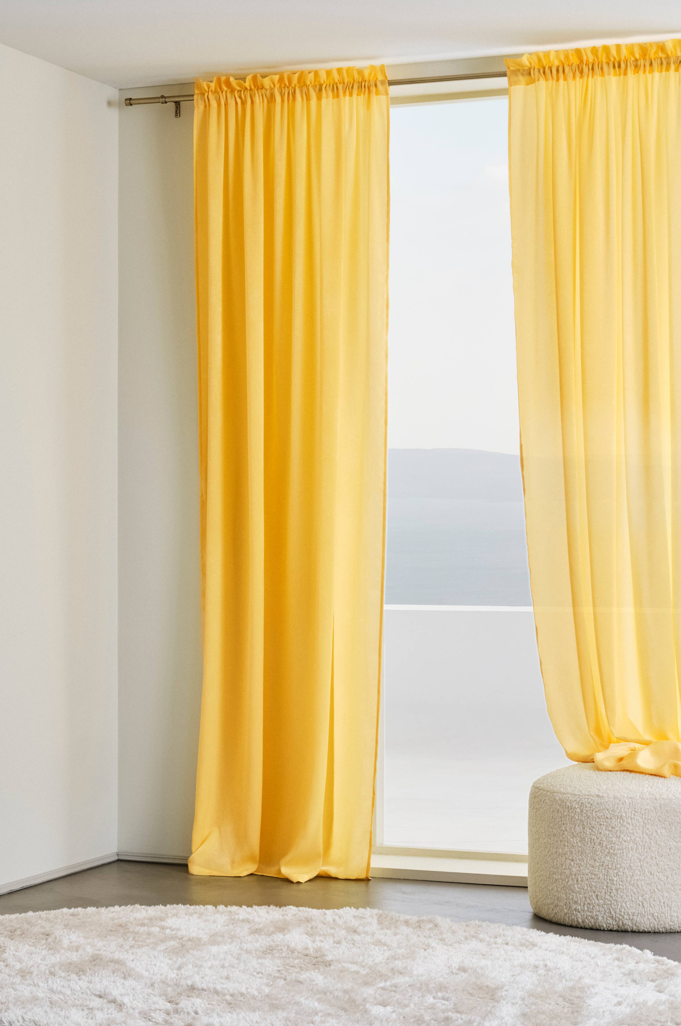 GEMMA kant-en-klaar gordijn 2-pack - Geel - Gordijnen | Jotex
