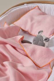 STICH BABY Pussilakanasetti Vaunuihin kehtoon Roosa Lastenhuone Jotex