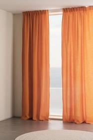 KIT Pellavaverho 2 Kpl Pakkaus Oranssi Verhot Jotex