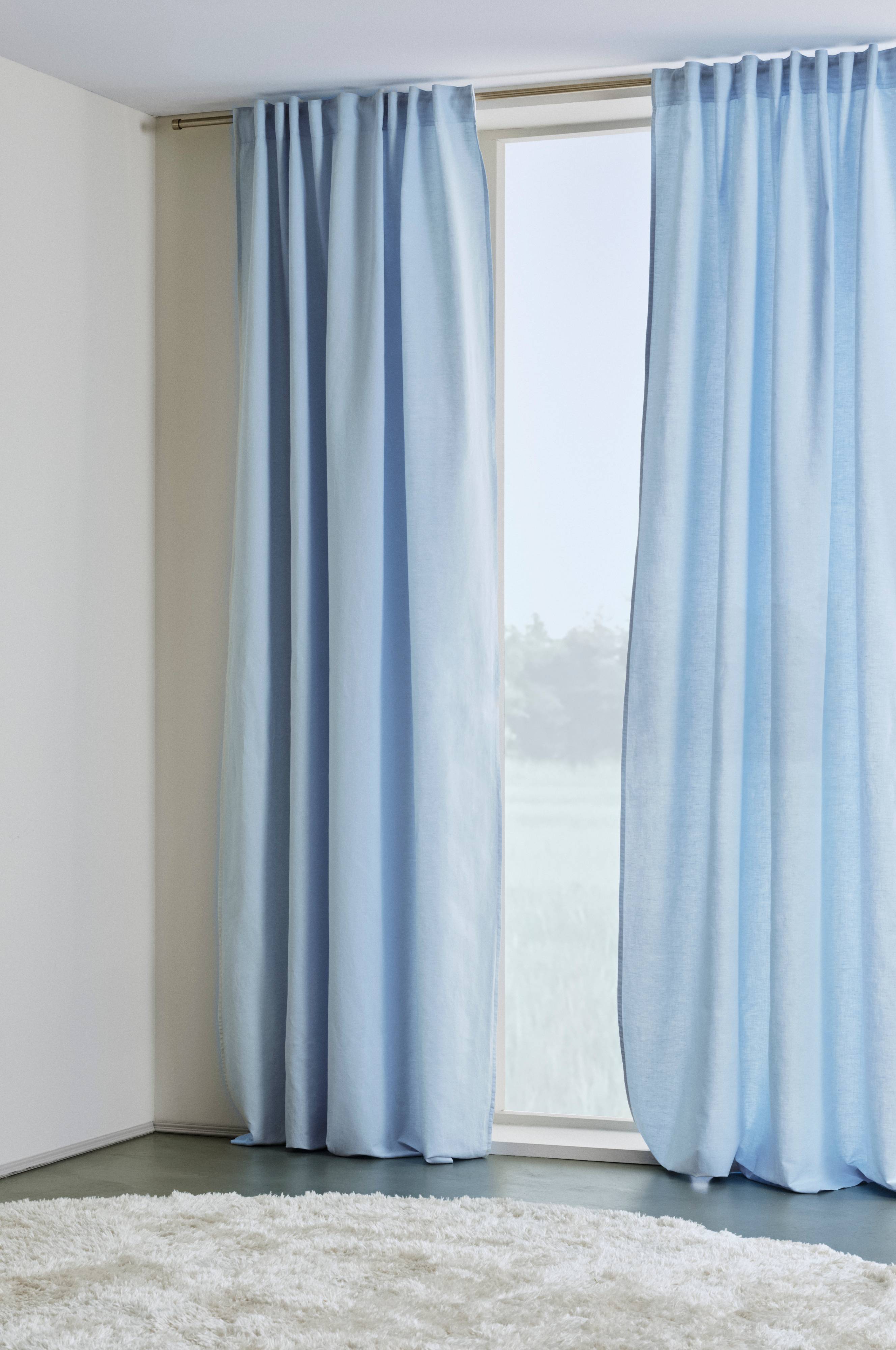KIT lingardin 2-pakke - Blå - Gardiner | Jotex