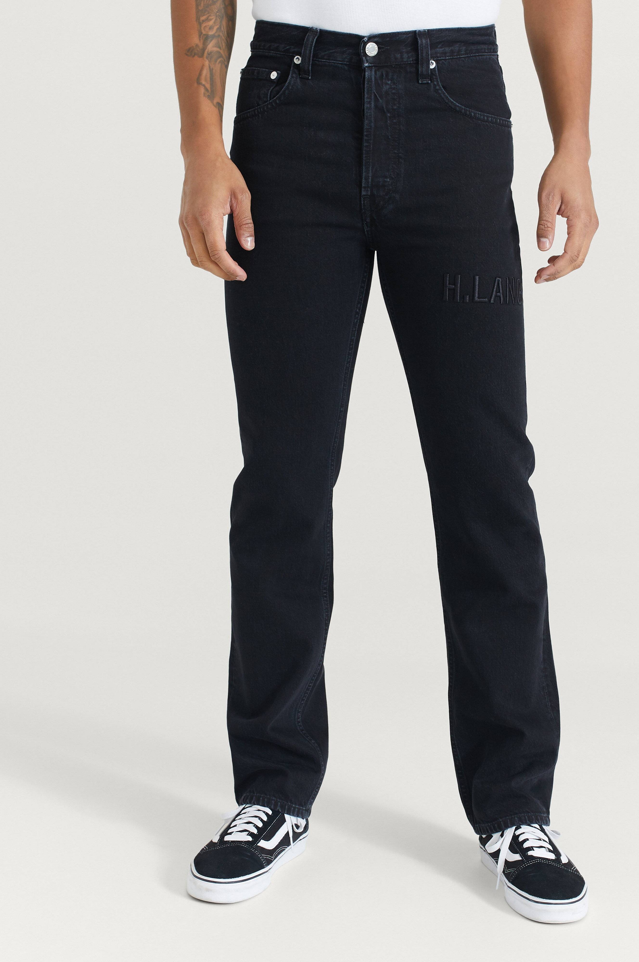 Helmut Lang Jeans Mens Hi Straight H.L - Svart - Kläder- Stayhard.se